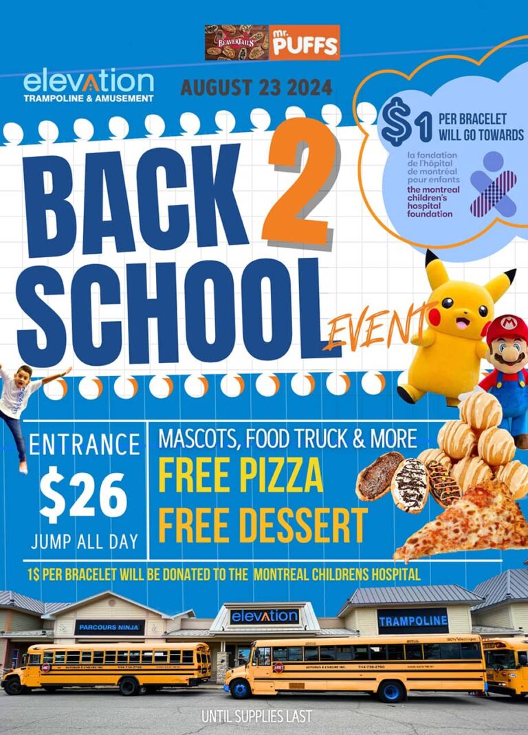 Trampoline Center in Laval – Elevation Trampoline