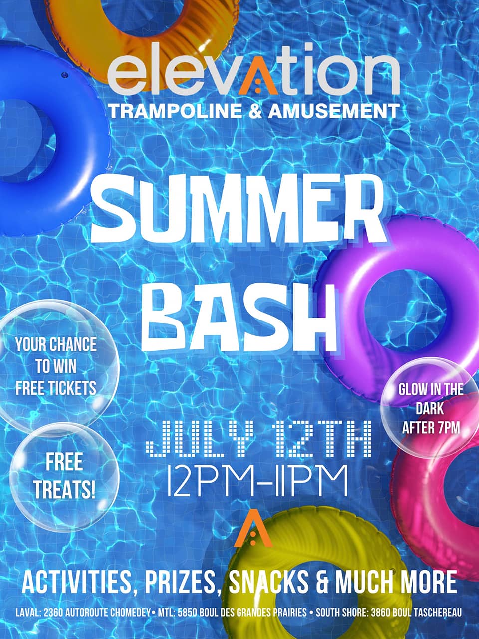 Tickets - Elevation Trampoline Rive-sud